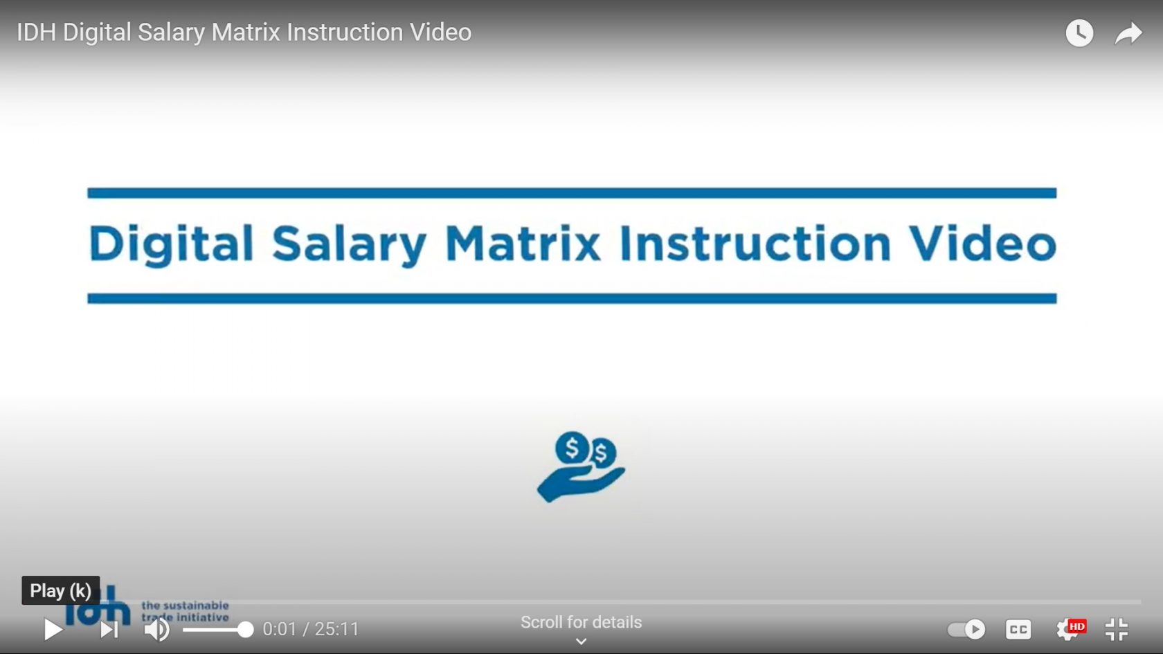 IDH Salary Matrix for living wage - IDH - the sustainable trade initiative
