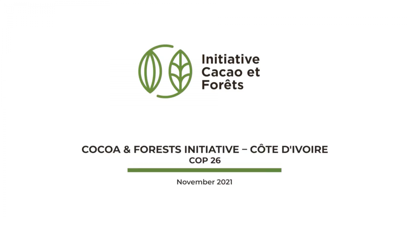 Cocoa & Forests Initiative at COP26 - IDH - the sustainable trade ...